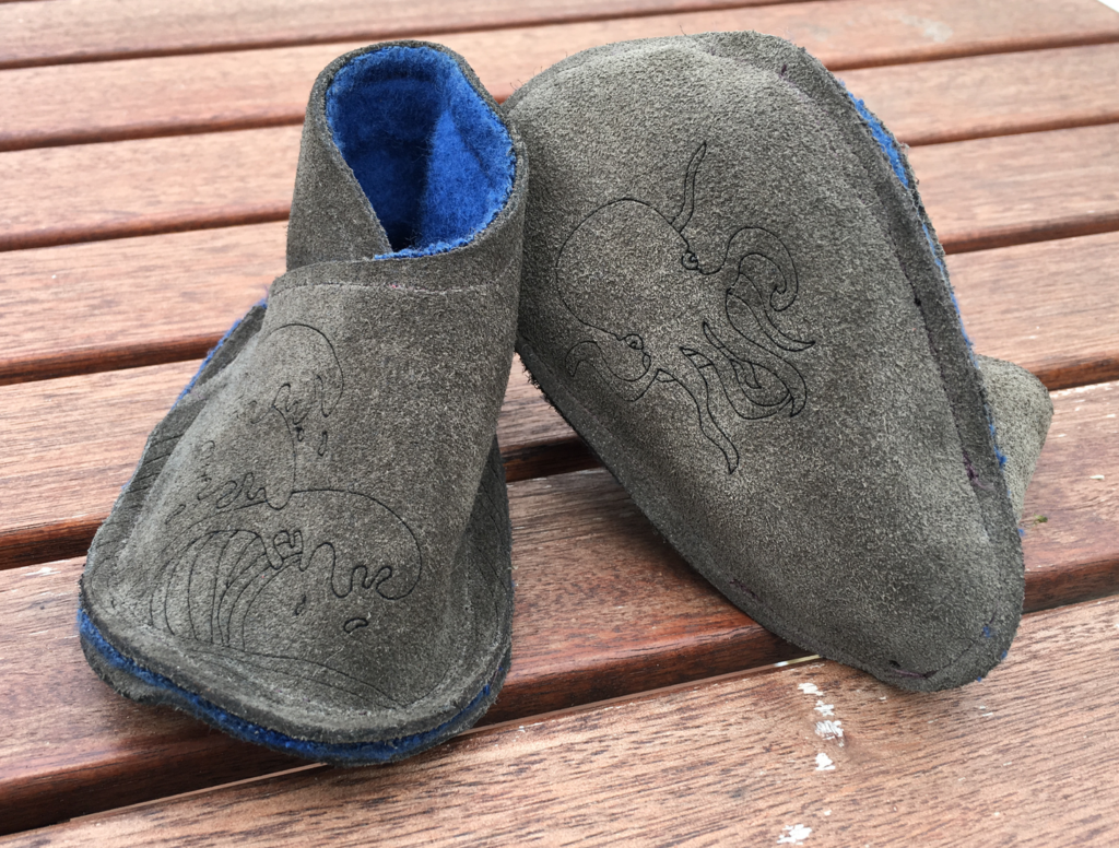 Sew Anyway, Chapter 1: Laser Engraved Suede Baby Boots - Leekworld